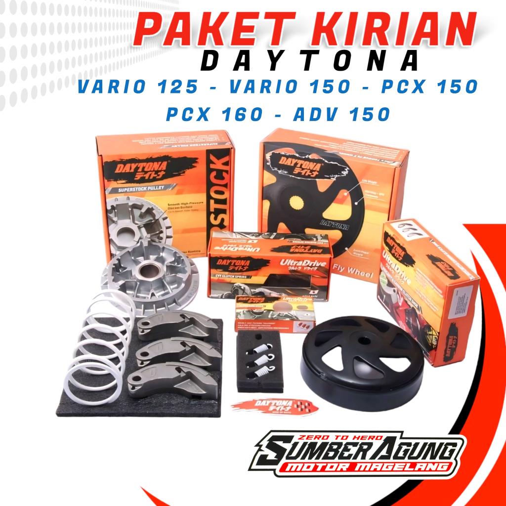 Jual PAKET KIRIAN CVT VARIO 125 150 160 PCX 150 160 ADV 150 FULL DAYTONA ORIGINAL | Shopee Indonesia