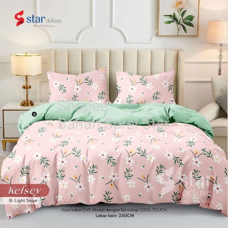 Jual Bahan Kain Sprei Star - Kelsey | Shopee Indonesia