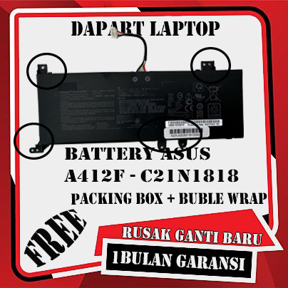 Jual Baterai Laptop Asus Vivobook A409-X409 Series ORIGINAL ( B21N1818-2) | Shopee Indonesia