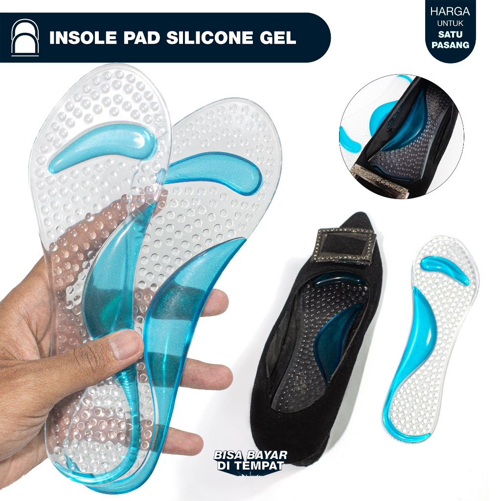 Jual [BAYAR DI TEMPAT] 1 Pasang Insole Gel Pad Sepatu Untuk Kaki Nyaman ...
