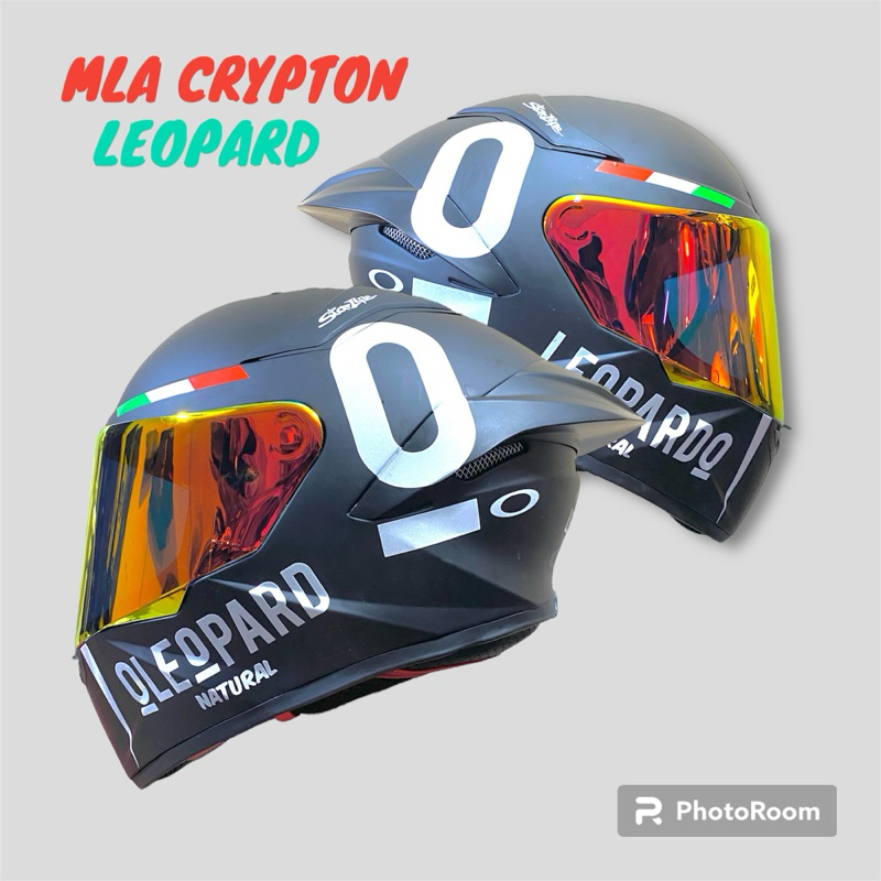 Jual Helm TT-Course MLA Solid Black doft Leopard Full Face Kekinian SNI ...
