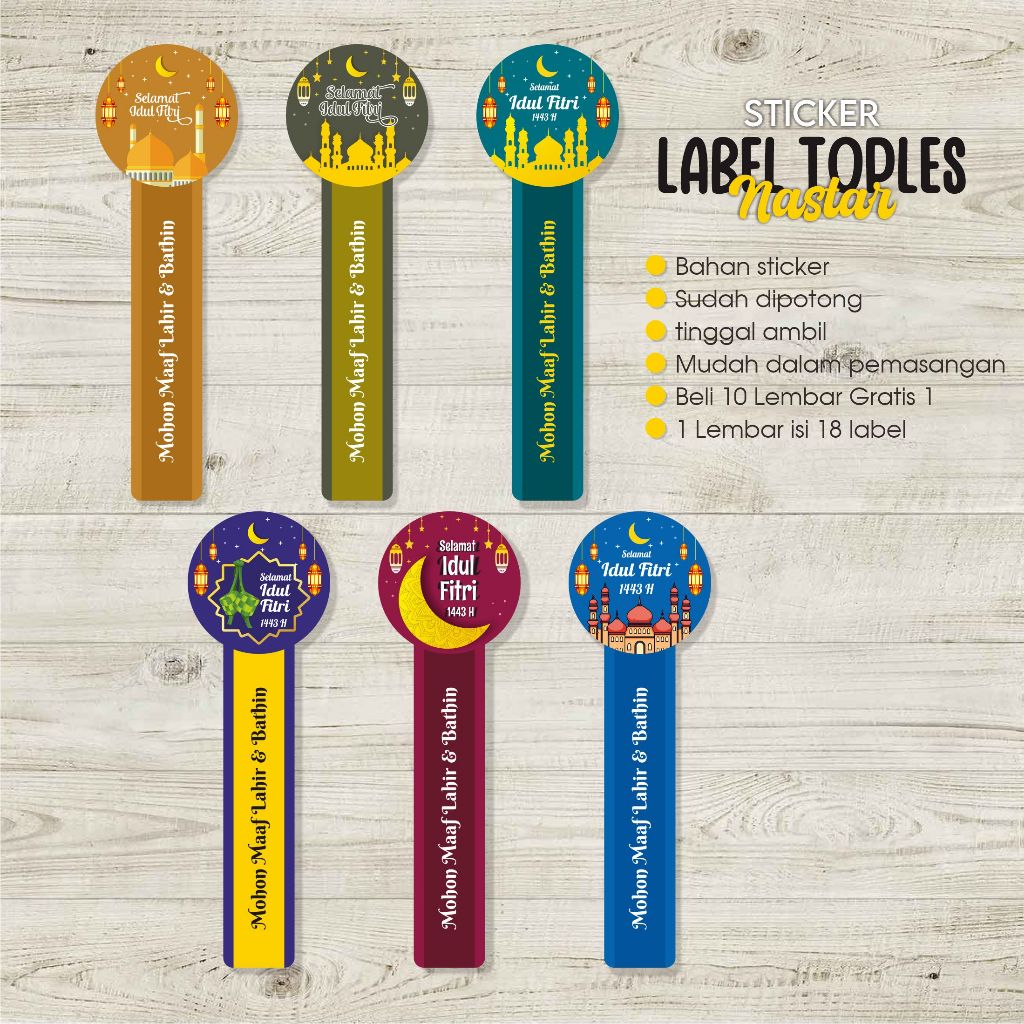 Jual CETAK STICKER LABEL KEMASAN STICKER LABEL TOPLES LANGSUNG TEMPEL ...