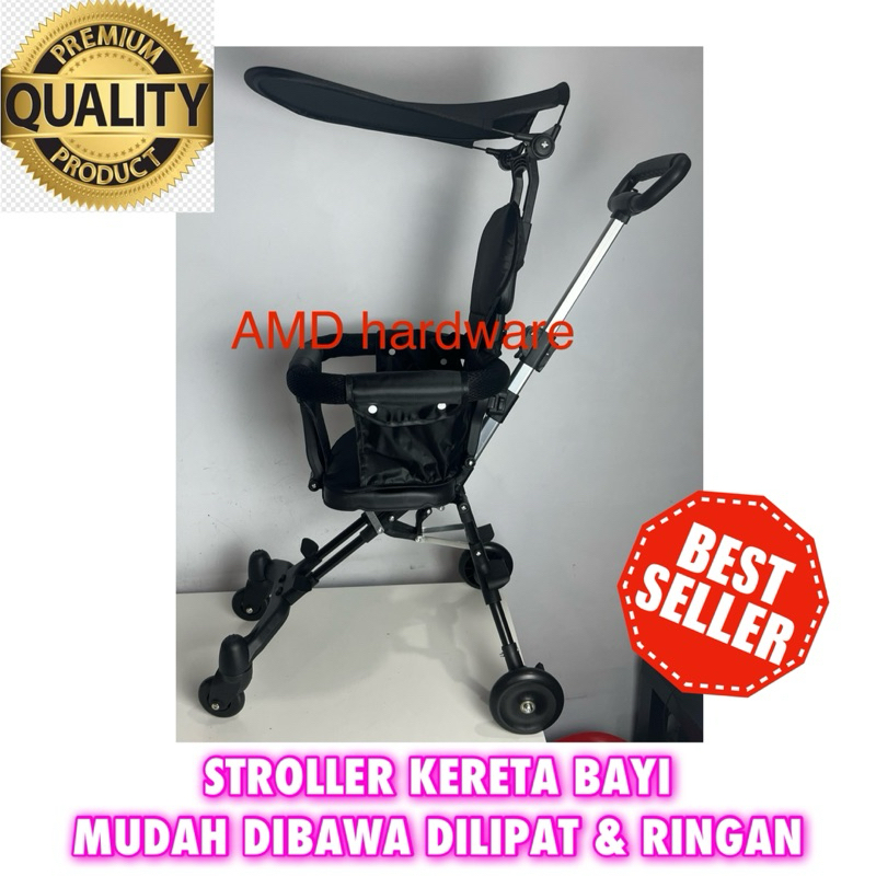 Jual STROLLER KERETA DORONGAN BAYI Stoler Baby Balita Lipat Ringan ...