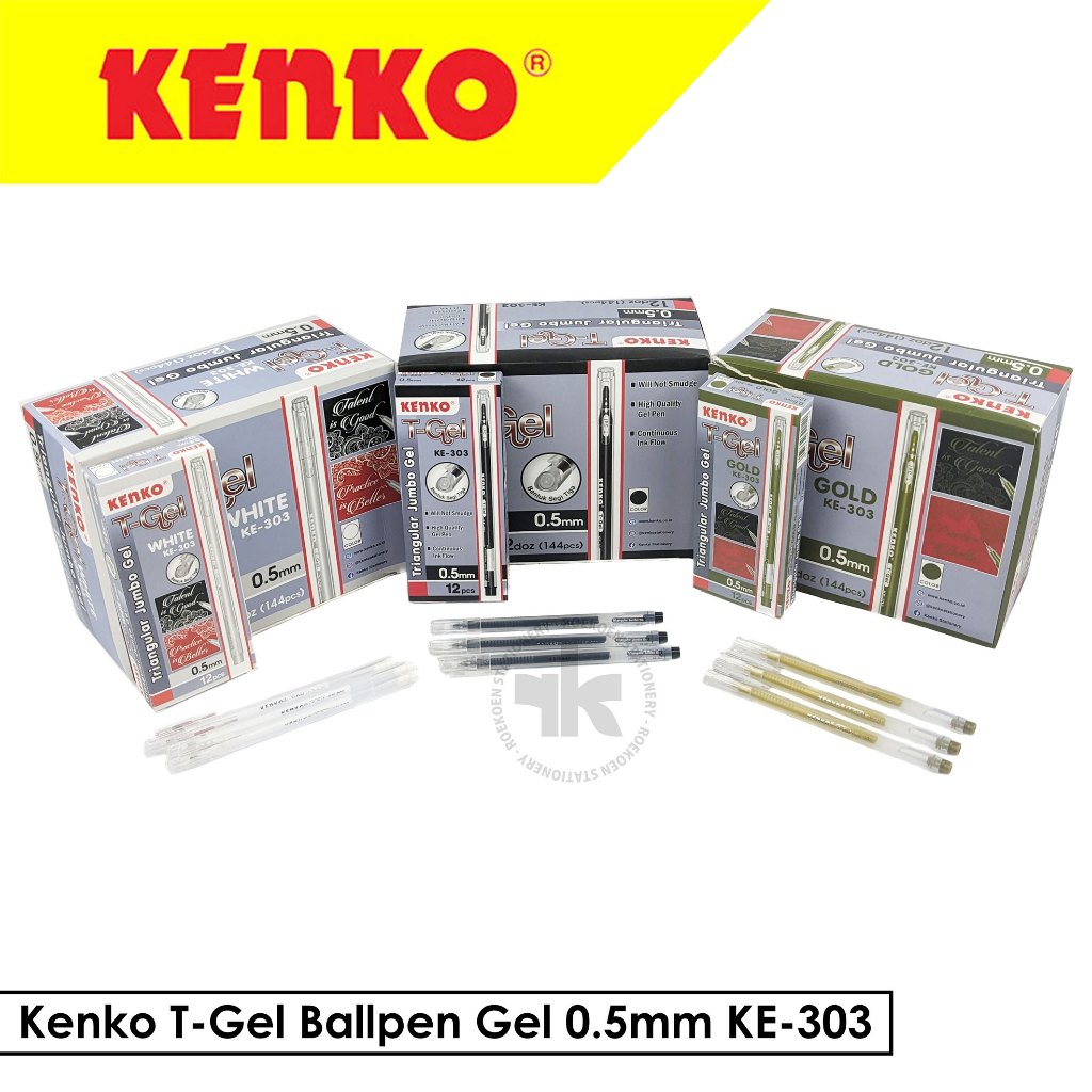 Jual Kenko T-Gel Ballpen Gel 0.5mm KE-303 | Shopee Indonesia