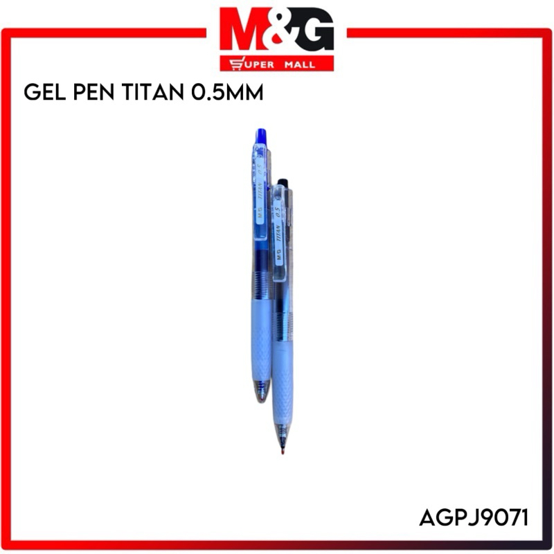 Jual M&G Pulpen Gel / Bolpoin Gel Cetek / Pulpen Cetek TITAN Pen 0.5mm ...