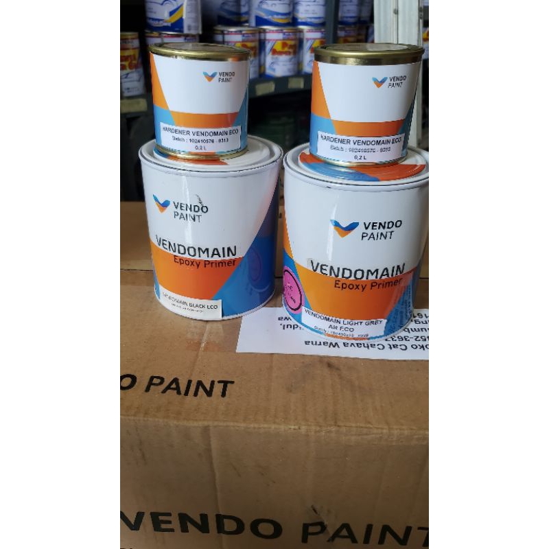 Jual Epoxy Primer Vendo Paint grey dan Black / Epoxy Primer Mobil Dan Motor / Epoxy Cepat Kering ...