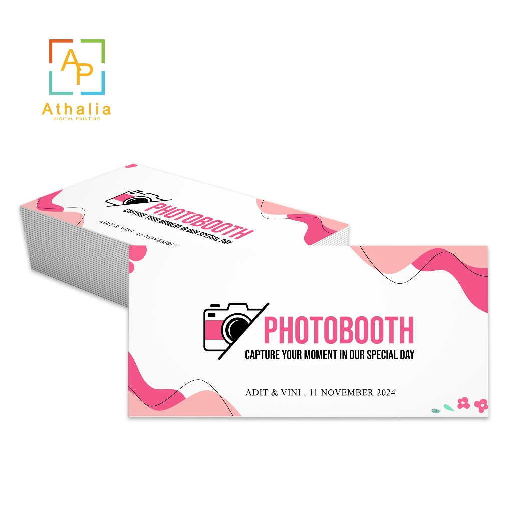 Jual Kartu Photobooth Pernikahan / Kupon Photobooth PB02 | Shopee Indonesia