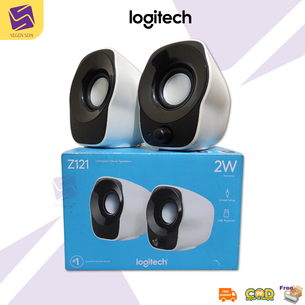 Jual Speaker Logitech Z121 Stereo USB Compact Original Preloved ...
