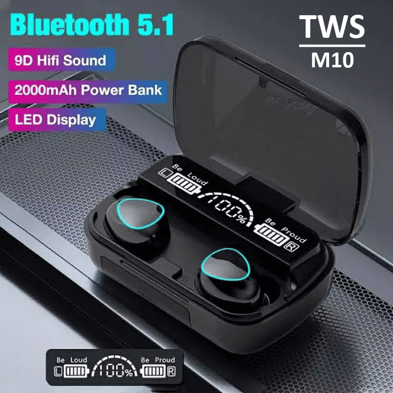 Jual AKACC F9-5 TWS HEADSET BLUETOOTH GAMING NIRKABEL POWERBANK INCLUDED | Shopee Indonesia