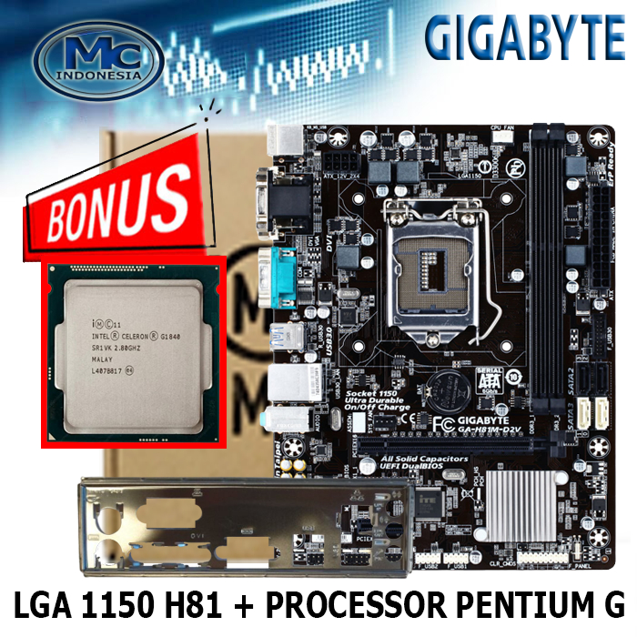 Jual MOBO Motherboard H81 Intel LGA 1150 onboard | Shopee Indonesia