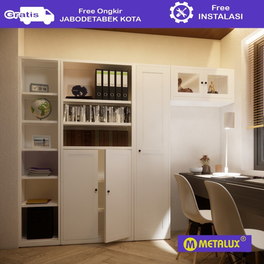Jual METALUX HIDA - Lemari Rak File Arsip Kantor Multifungsi Full Besi ...