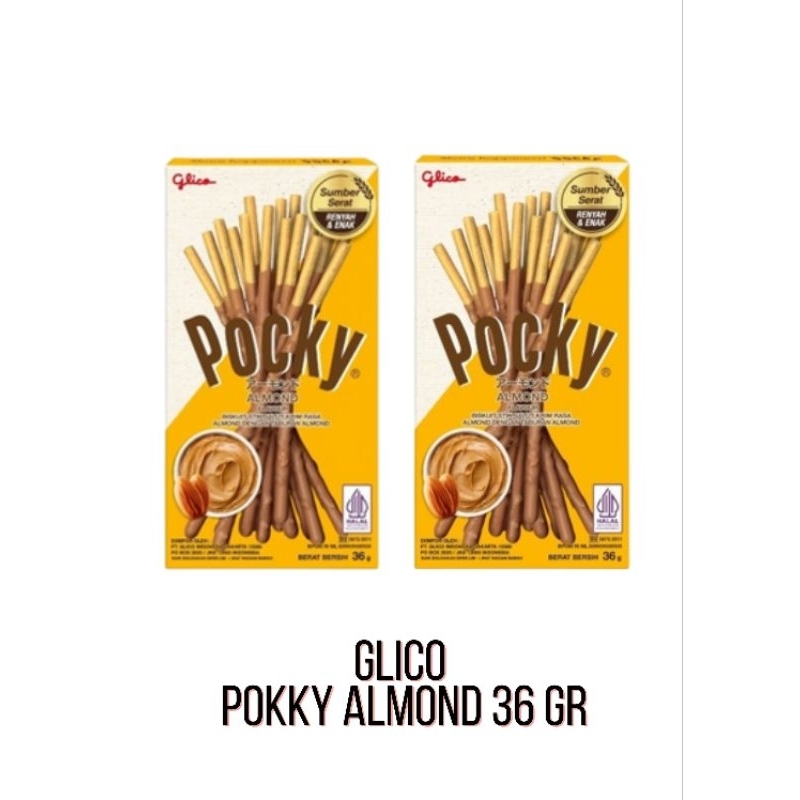 Jual Glico Pocky Biskuit Almond 36 gr | Shopee Indonesia