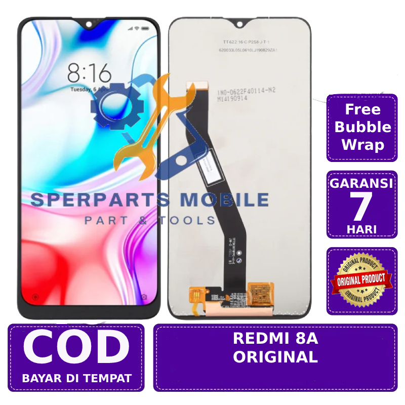 Jual LCD XIAOMI REDMI 8A ORIGINAL FULLSET GARANSI+PACKING BUBBLE ...
