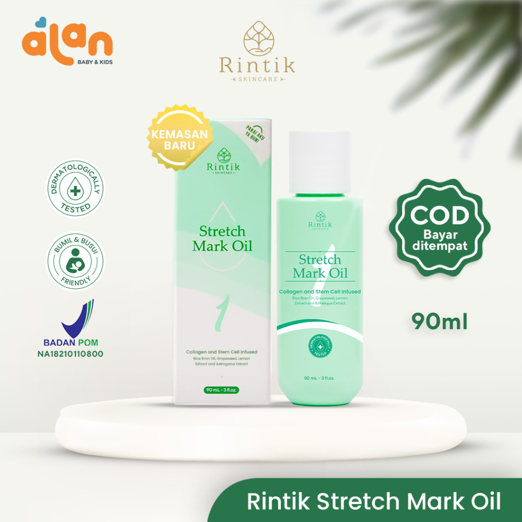 Jual ⭐️ Alan Baby Kids ⭐️ Rintik Skincare - Stretch Mark Selulit Oil ...