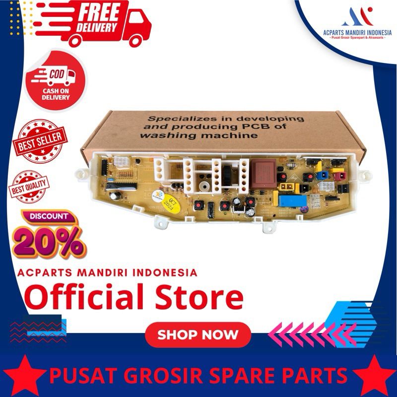 Jual SAMSUNG WA70B7, Modul pcb mesin cuci Top Loading ( 4888-06 ...