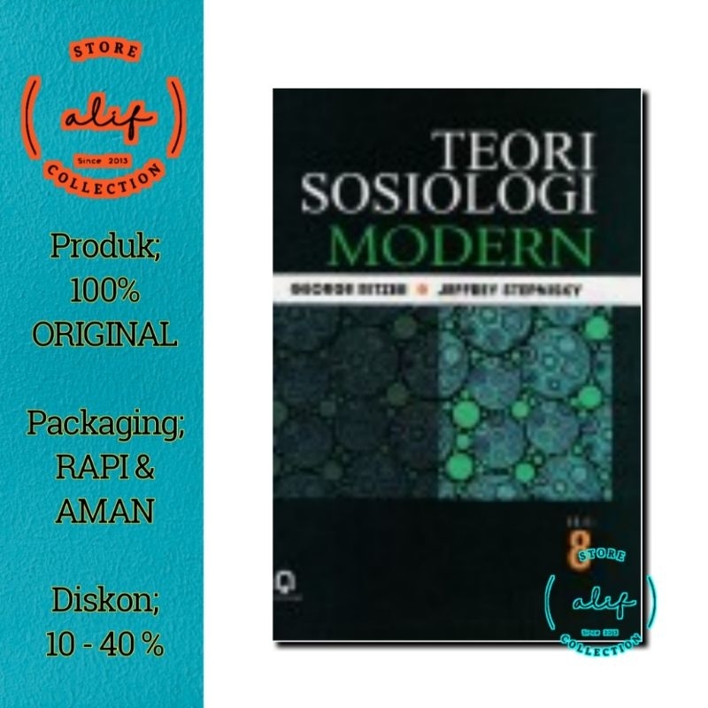Jual TEORI SOSIOLOGI MODERN Edisi 8 / George Ritzer & Jeffrey Stepnisky ...