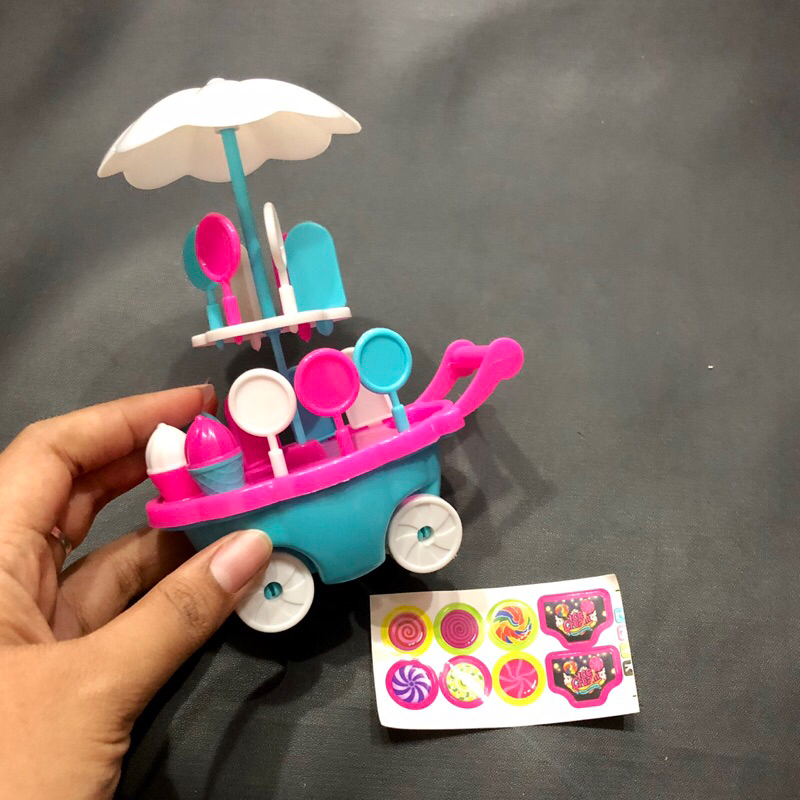 Jual Mainan Gerobak Ice cream mini anak, mainan Ice cream Gerobak ...