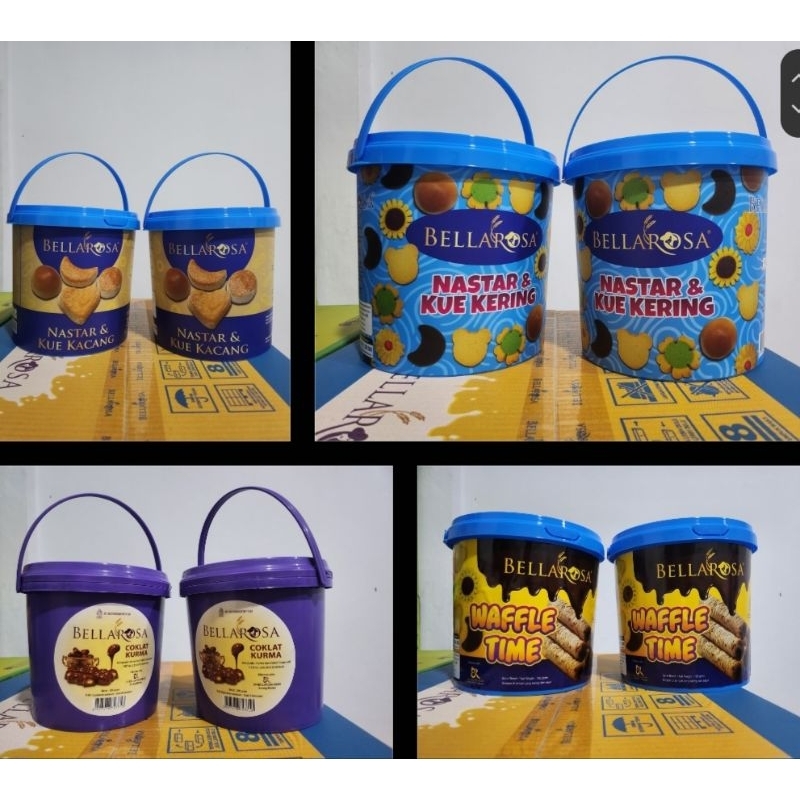 Jual DAPAT 2 EMBER Bella rosa Kue waffer coklat kurma bebas pilih ...