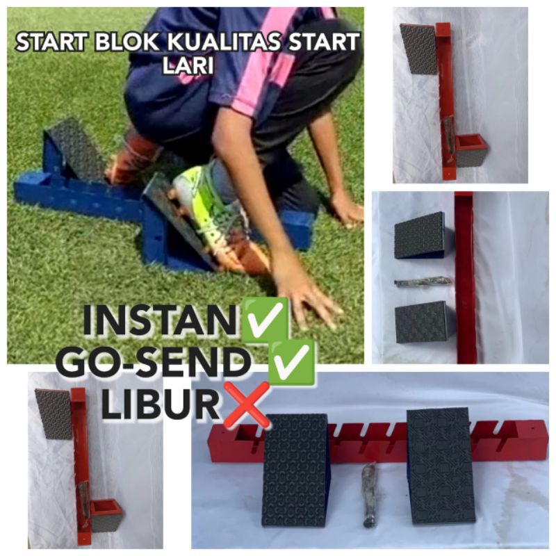 Jual START BLOCK ALAT UNTUK LOMBA LARI STAR BLOK ATLETIK STARTING RUN RUNNING PELARI 100 METER ...