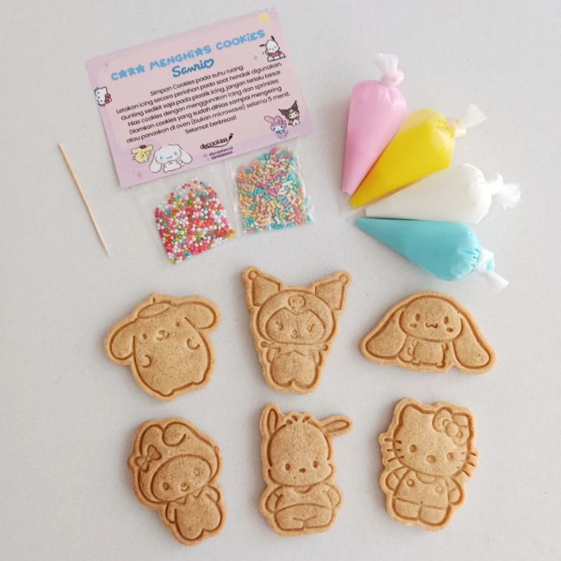 Jual Sanrio DIY Cookies | Menghias cookies | Dekorasi Cookies | Cookies ...