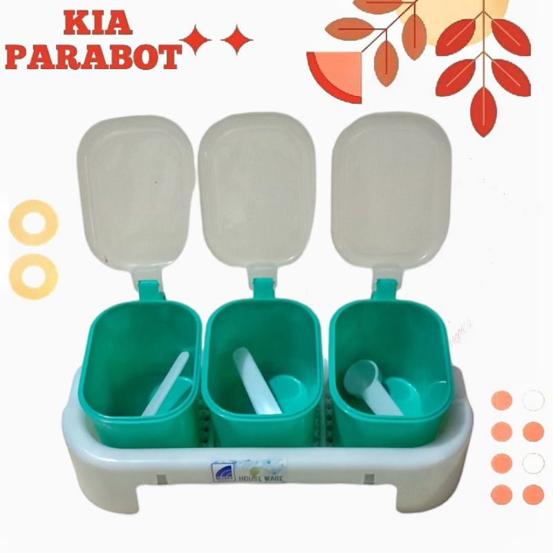Jual TEMPAT BUMBU KOTAK MAWAR 3 TOPLES | Shopee Indonesia