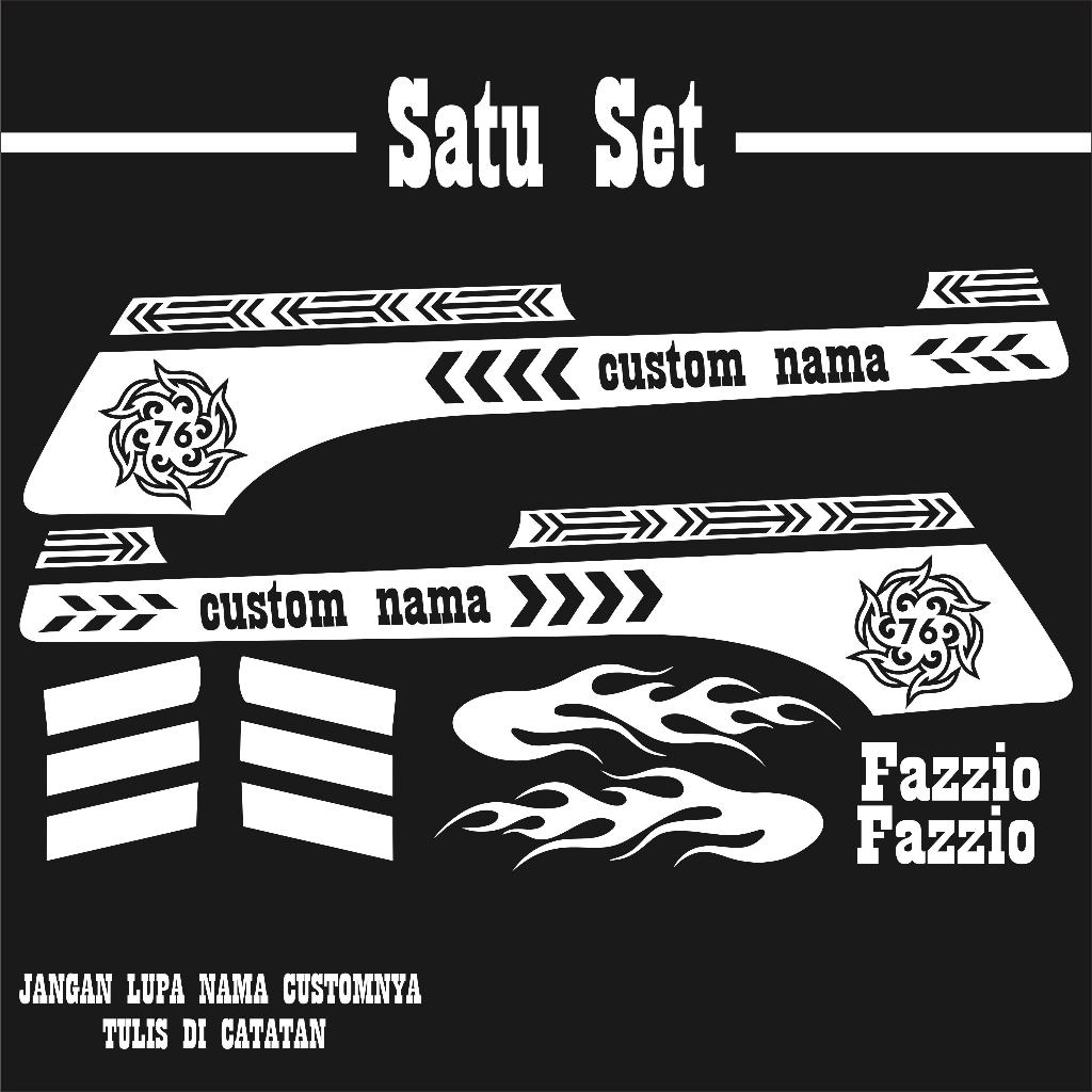 Jual STRIPPING CUTTING FAZZIO / MTF 14 /STRIPING FAZZIO TERBARU / STICKER FAZZIO / STIKER FAZZIO ...