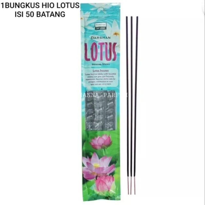 Jual Dupa Hio Lotus Panjang 1Bungkus Isi 50 Batang Stick By Darshan ...