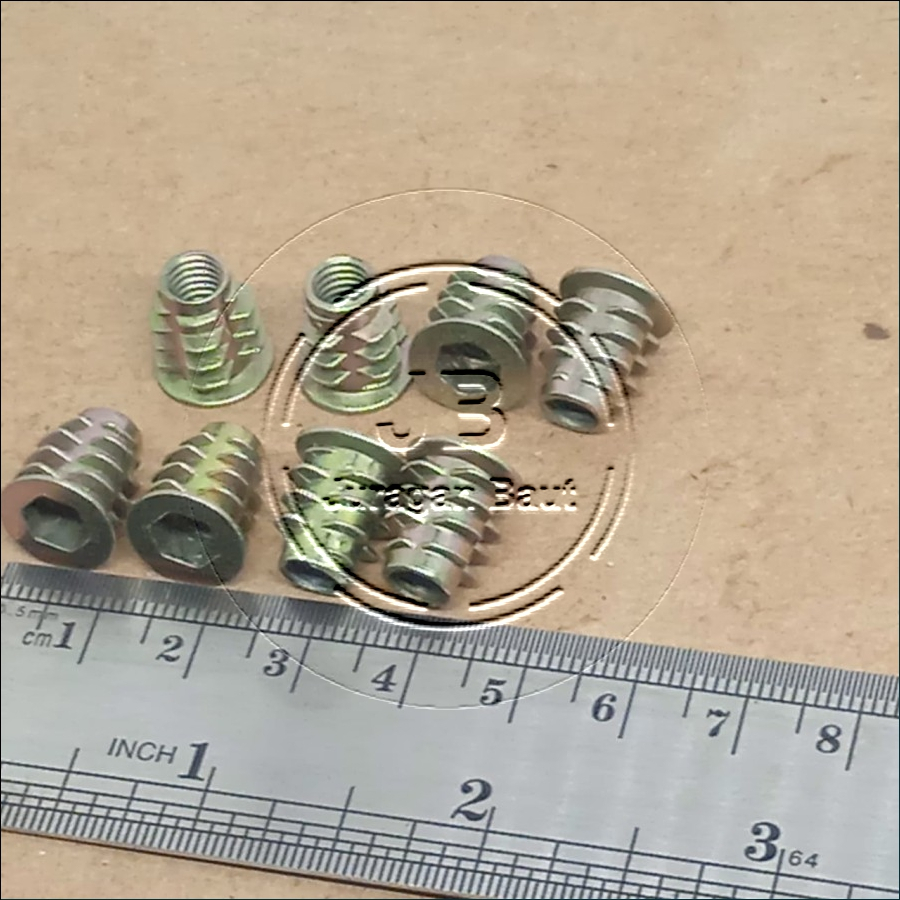 Jual MUR NANAS M6 X 13 MM OD MUR TANAM M6X13 MM OD MUR KNOCKDOWN M6 X ...