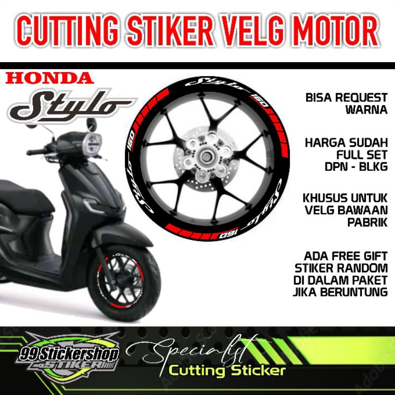 Jual Stiker Velg Motor Stylo 160 | Shopee Indonesia