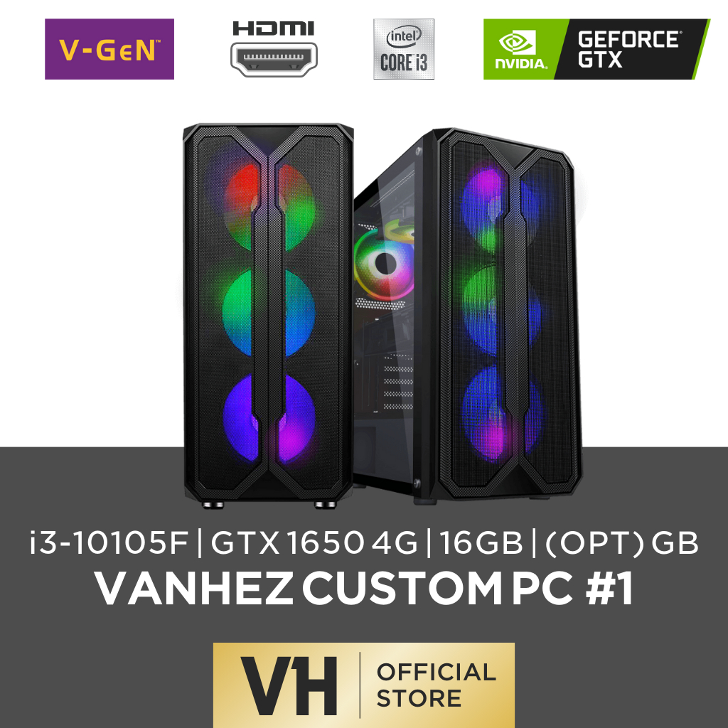 Jual PC RAKITAN GAMING & DESIGN - i3 GEN 10, GTX 1650 | VANHEZ PC ...
