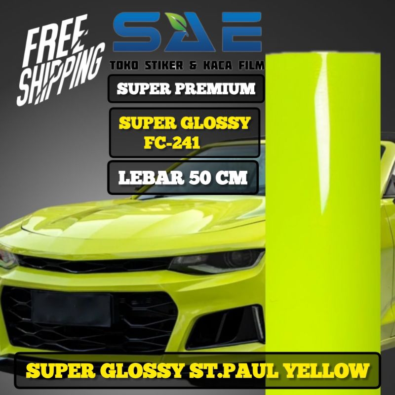 Jual Sticker Skotlet Kuning Stabilo St Paul Yellow Super Glossy Merek ...