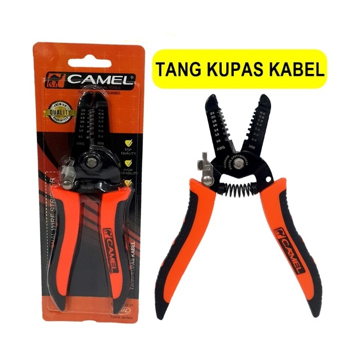 Jual TANG POTONG KUPAS KABEL 7" CAMEL CABLE CUTTER PLIERS LISTRIK 7 ...