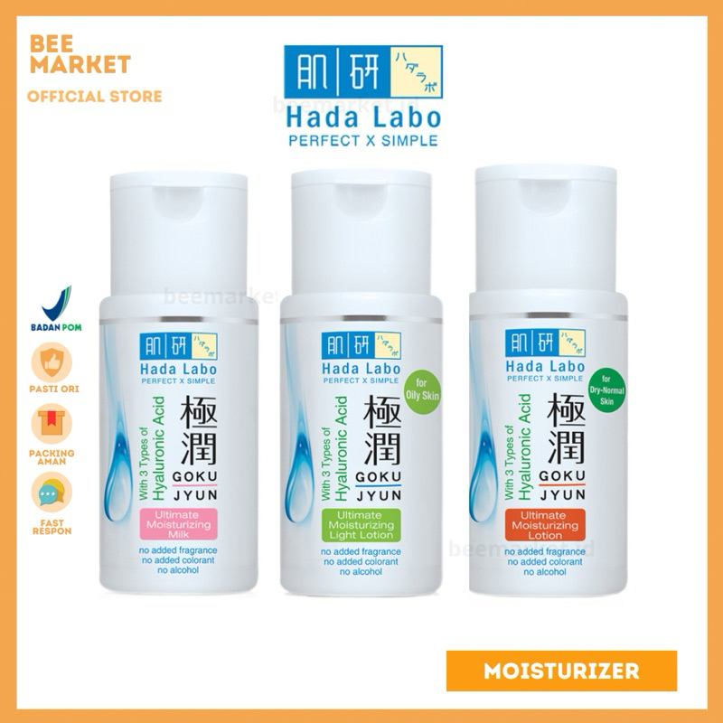 Jual HADA LABO Gokujyun Moisturizing Lotion | Moisturizing Milk 100ml ...