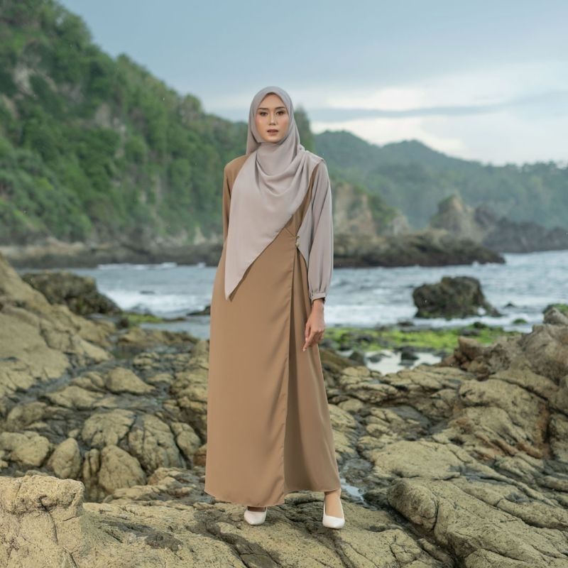 Jual Gamis Deenay Salama Maxi Dress Wrap Series | Shopee Indonesia