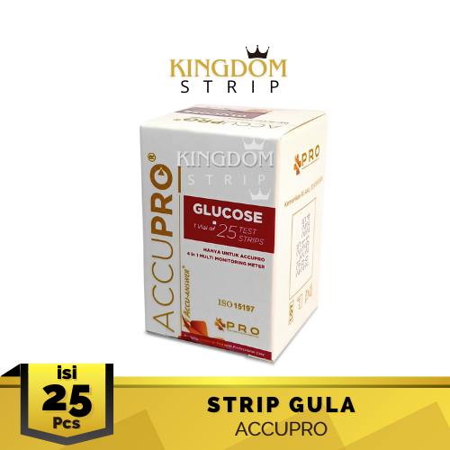 Jual Strip ACCUPRO Gula Darah Glucose @25 pcs ACCU PRO Accu-Pro ...
