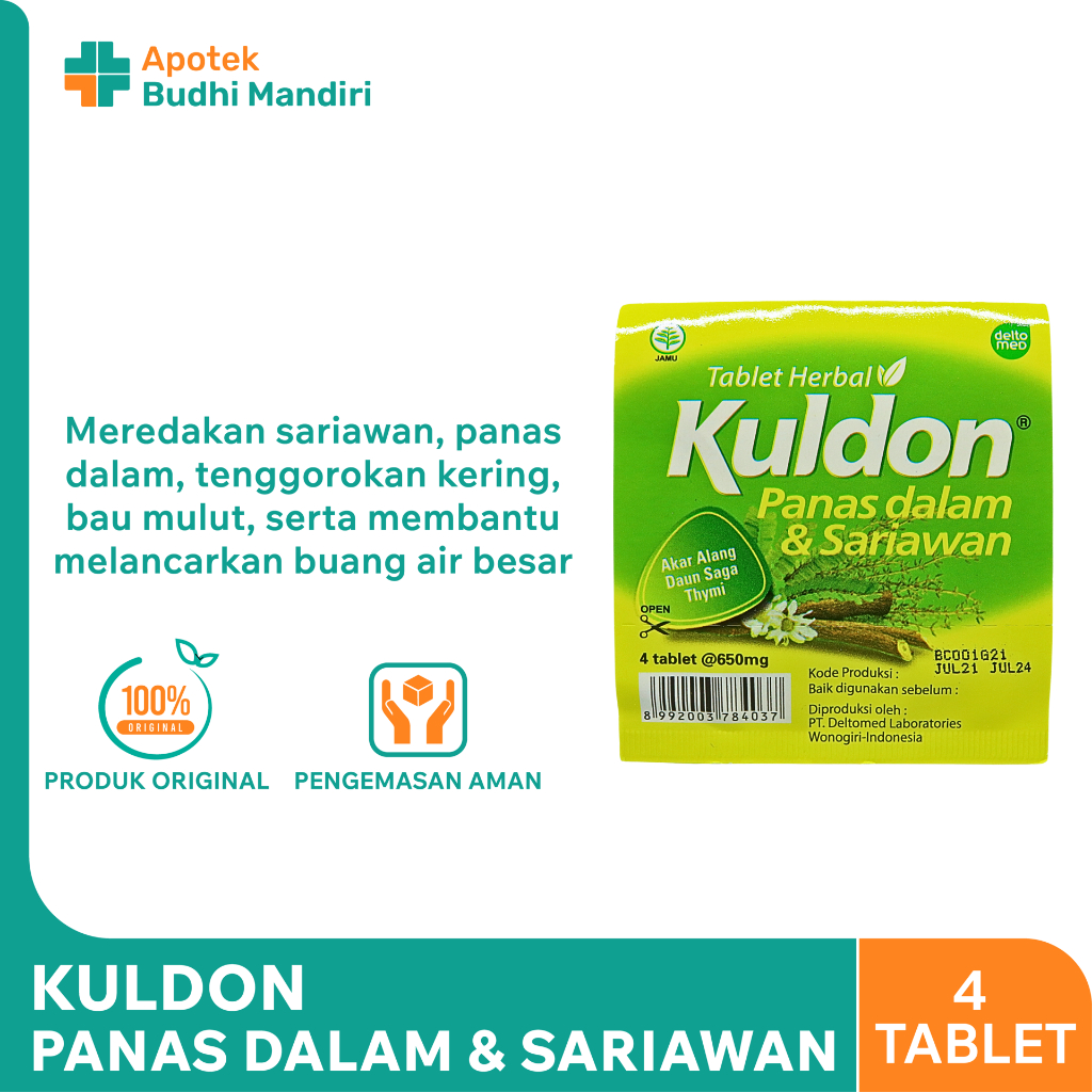 Jual Kuldon (1 Strip) - Membantu Meredakan Panas Dalam Disertai ...