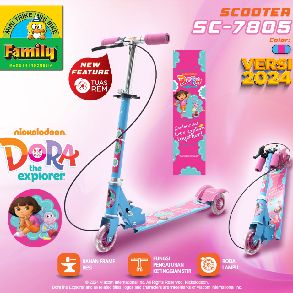 Jual Family Mainan Otopet Scooter Anak Skuter Roda 3 Bisa Lipat ...