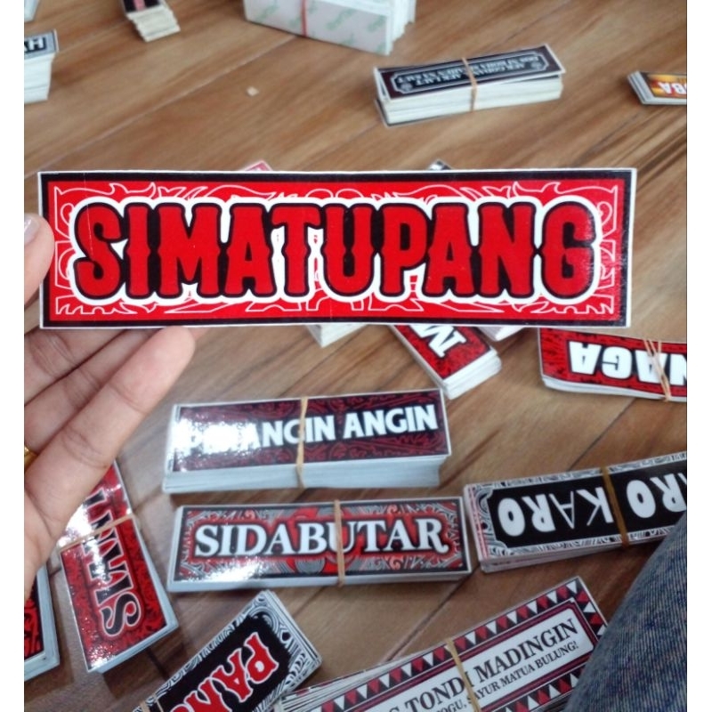 Jual Stiker Marga Batak minimal Pengiriman 3 pcs | Shopee Indonesia