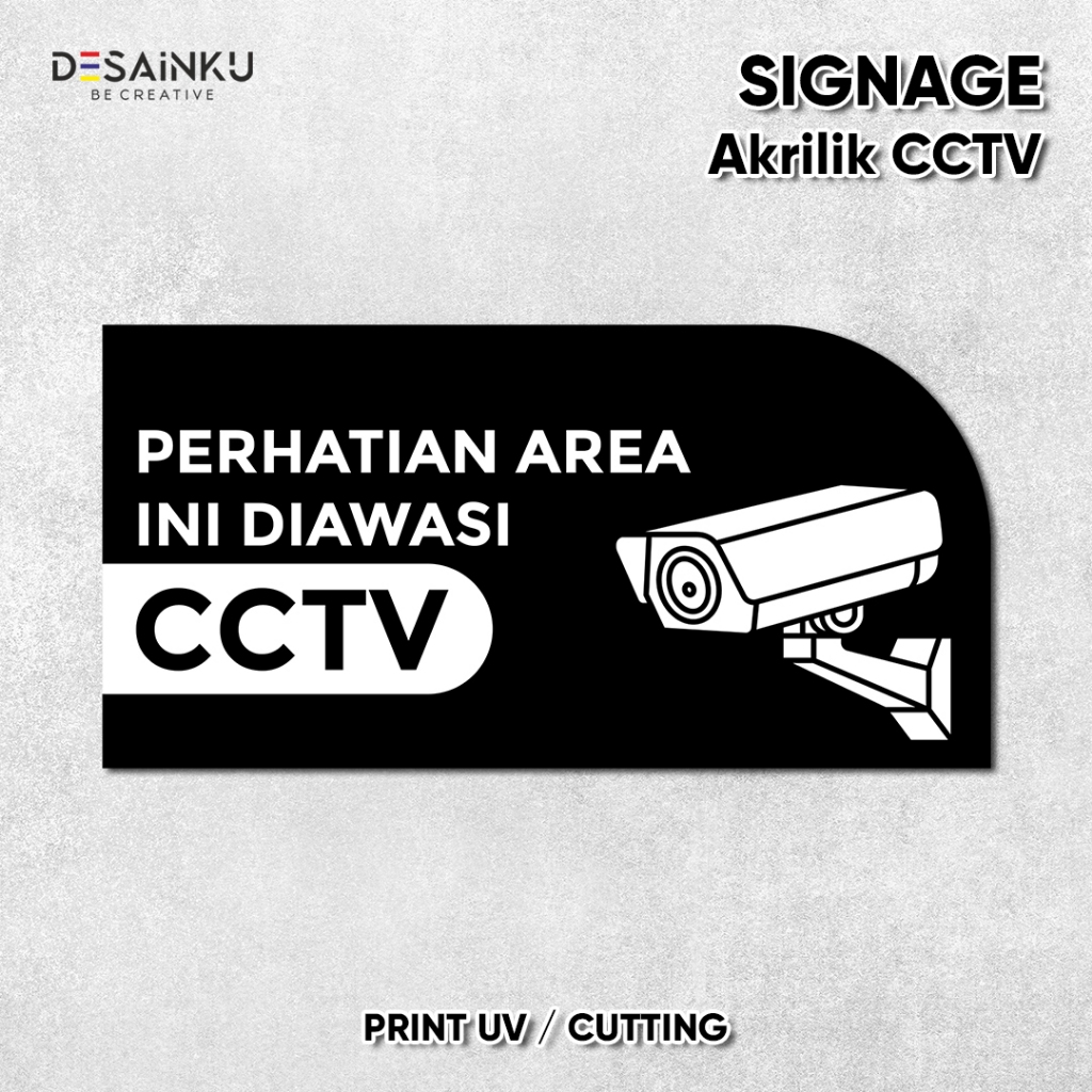 Jual Sign Akrilik CCTV UV Print / Signage Akrilik CCTV UV Print ...