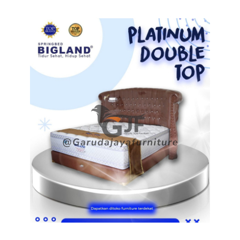 Jual KASUR SPRING BED BIGLAND PLATINUM DOUBLE TOP ADA LAPIS / MATRAS ...