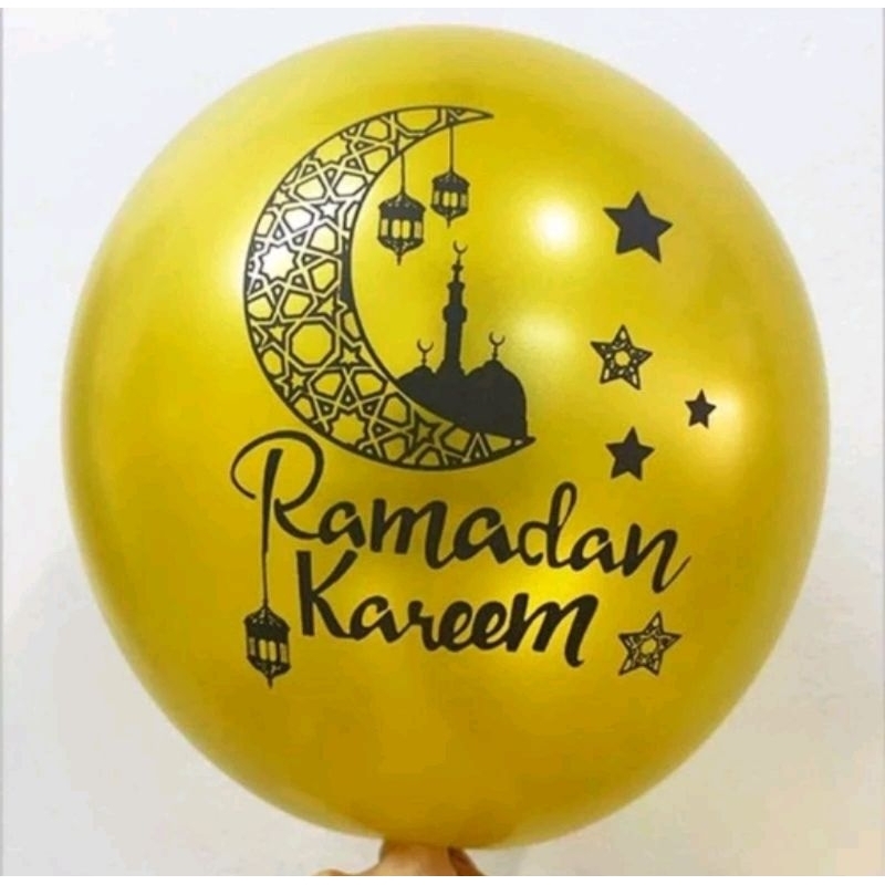 Jual BALON LATEX IDUL FITRI / BALON LATEK RAMADHAN / BALON HARI RAYA ...