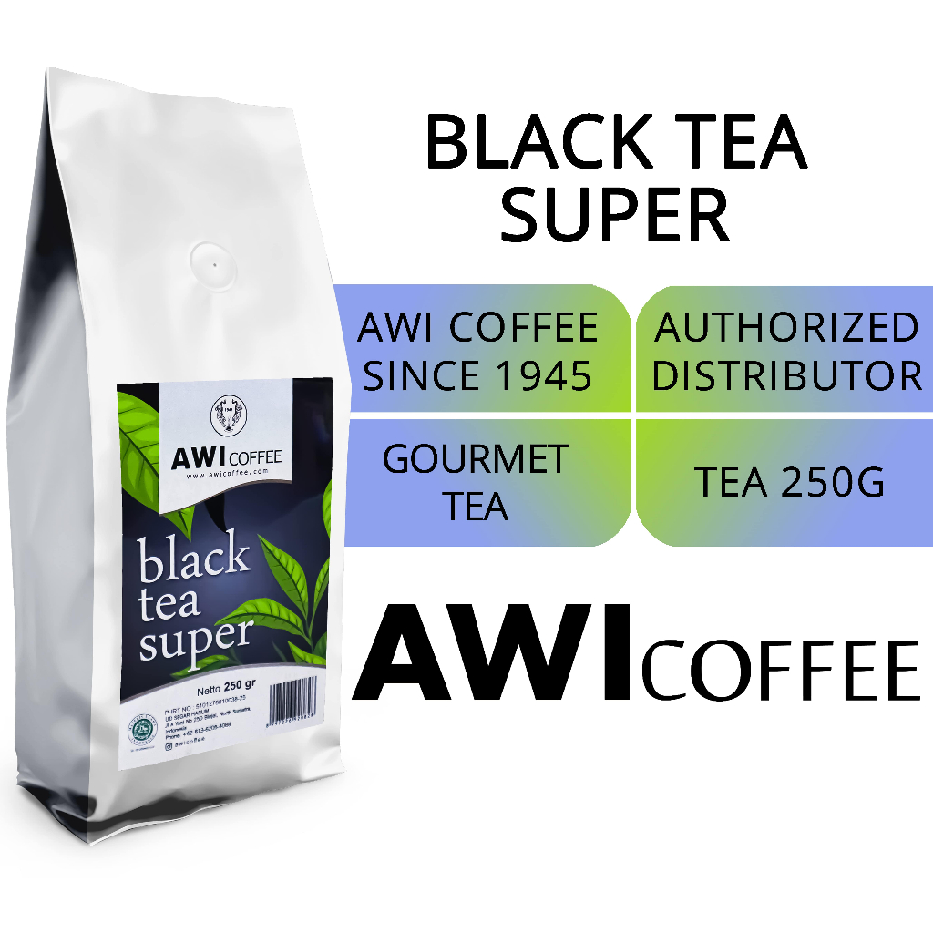 Jual AWI BLACK TEA SUPER 250g | Teh Hitam Broken Pekoe BP1 Kayu Aro ...