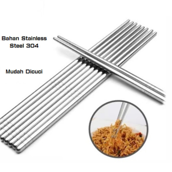 Jual Sumpit Stainless Steel - 1 pasang | Shopee Indonesia