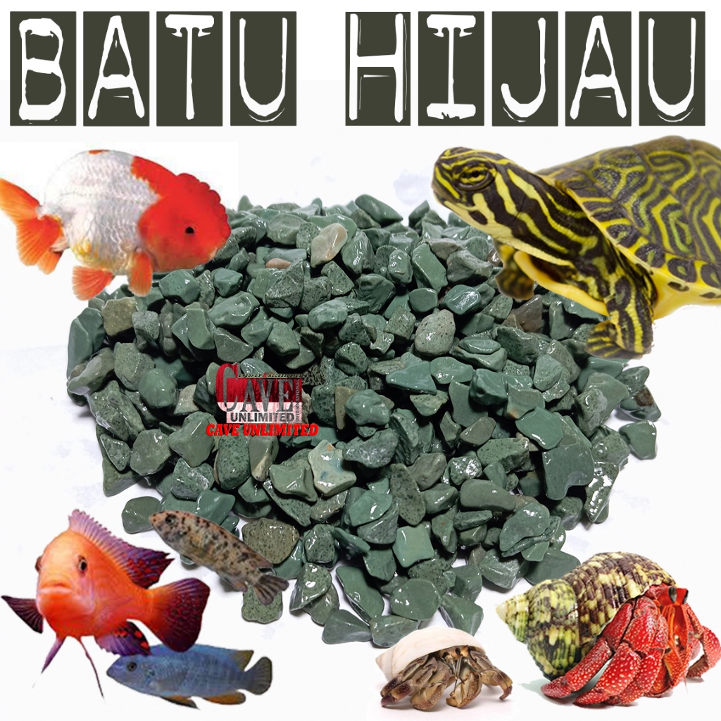Jual BATU HIJAU KORAL KERIKIL ALAS SUBSTRAT KANDANG REPTILE BATU HIAS ...