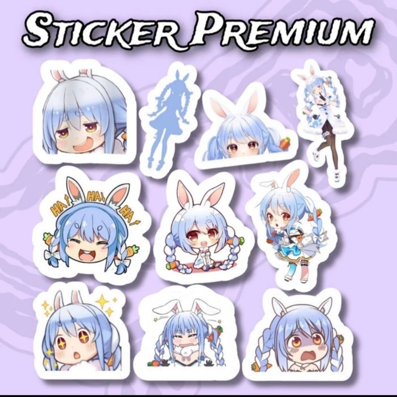 Jual Sticker Usada Pekora Vtuber HoloLive Pack 10pcs Premium Waterproof ...