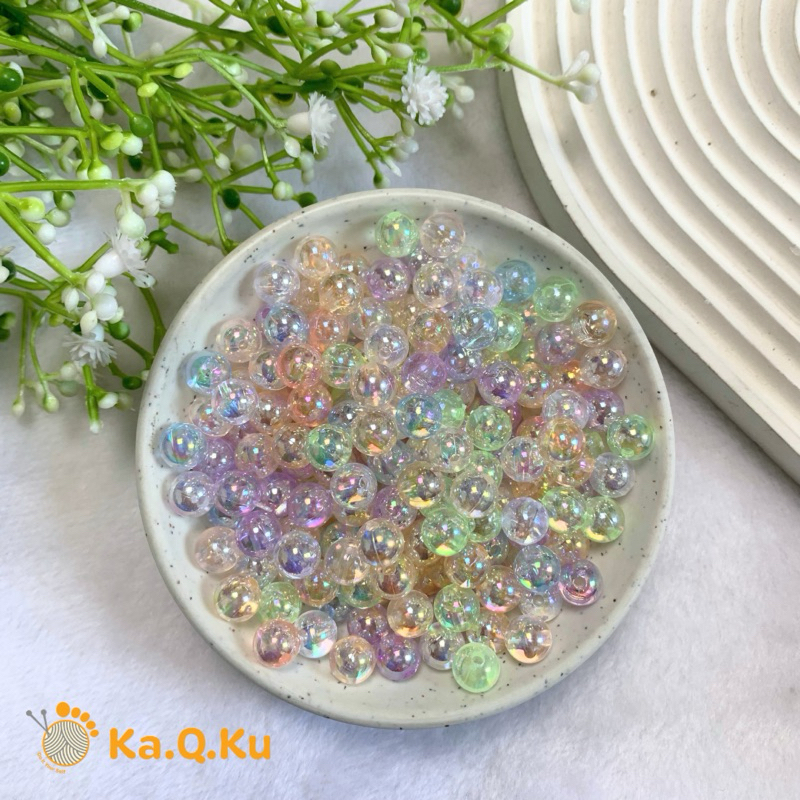 Jual MANIK MOTE BULAT GALAXY GRADASI PELANGI HOLOGRAM 20 GRAM | Shopee ...