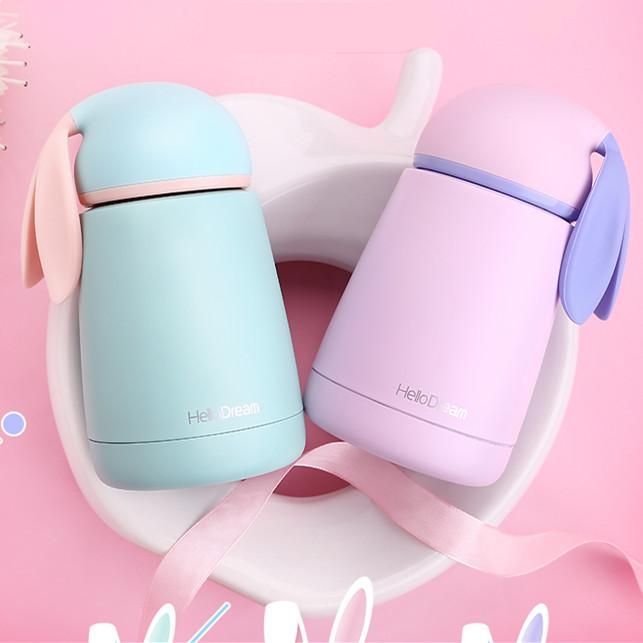 Jual B ( B000149 ) BOTOL MINUM KACA HELLO DREAM RABBITE TANPA BOX 400 ...