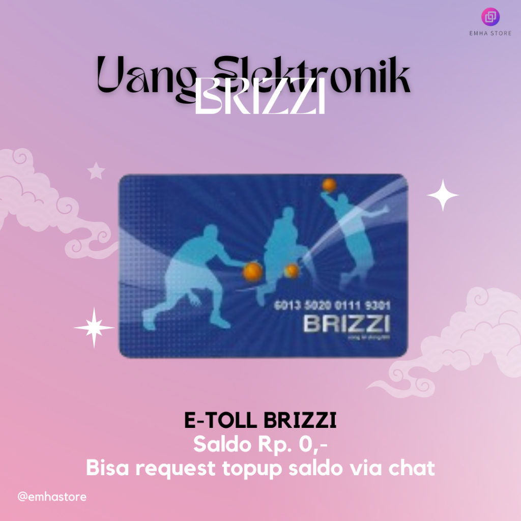 Jual Kartu Brizzi BRI Original Emoney Etoll Saldo 0 Aktif Siap Pakai ...