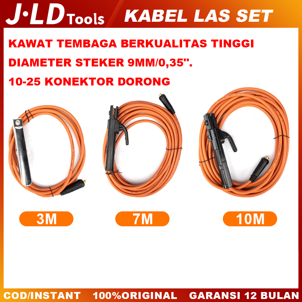 Jual JLD Kabel las set 250A-300A /3-7-10M/10mm² kawat tembagatang las ...