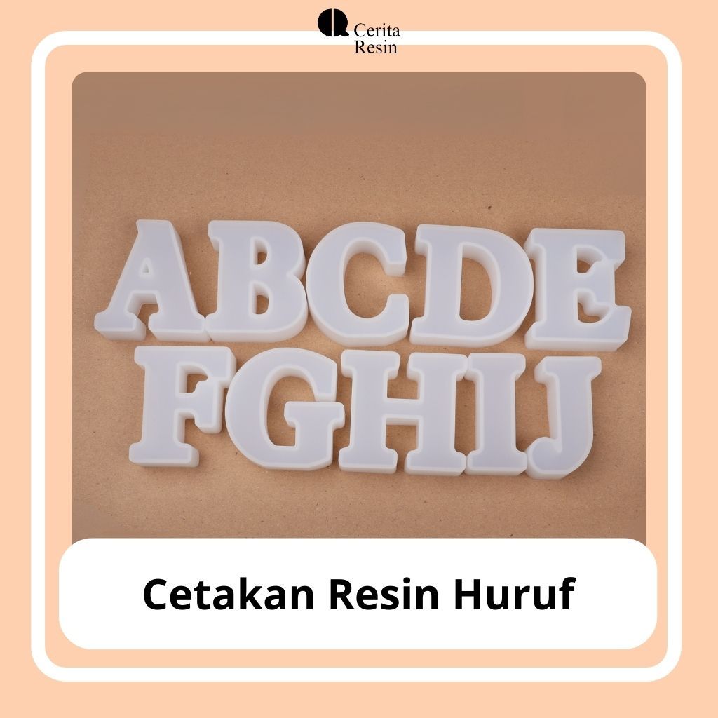 Jual CERITA RESIN - Molding Cetakan Resin Silikon Huruf per Abjad ...